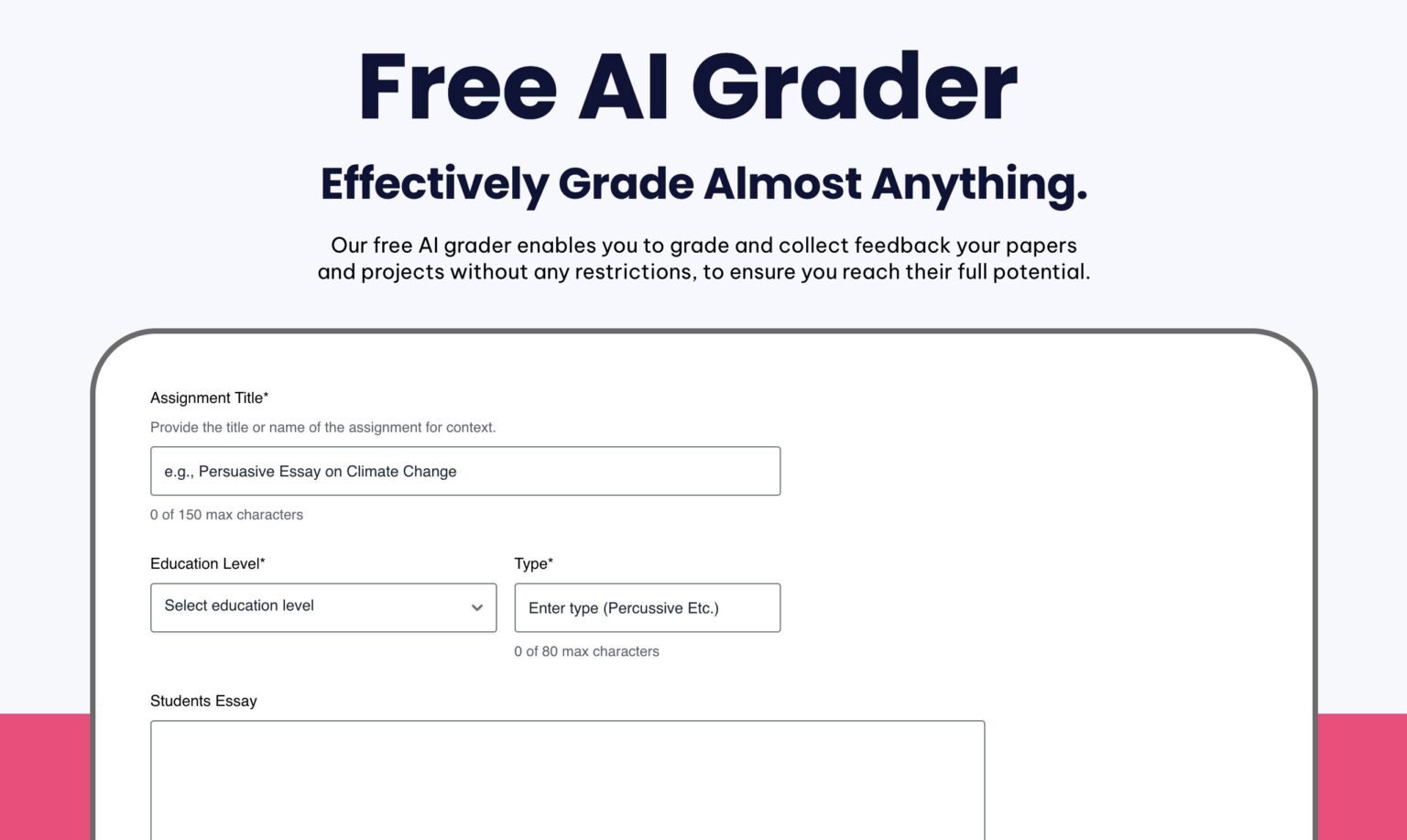 Free AI Grader | Use AI to Grade Papers
