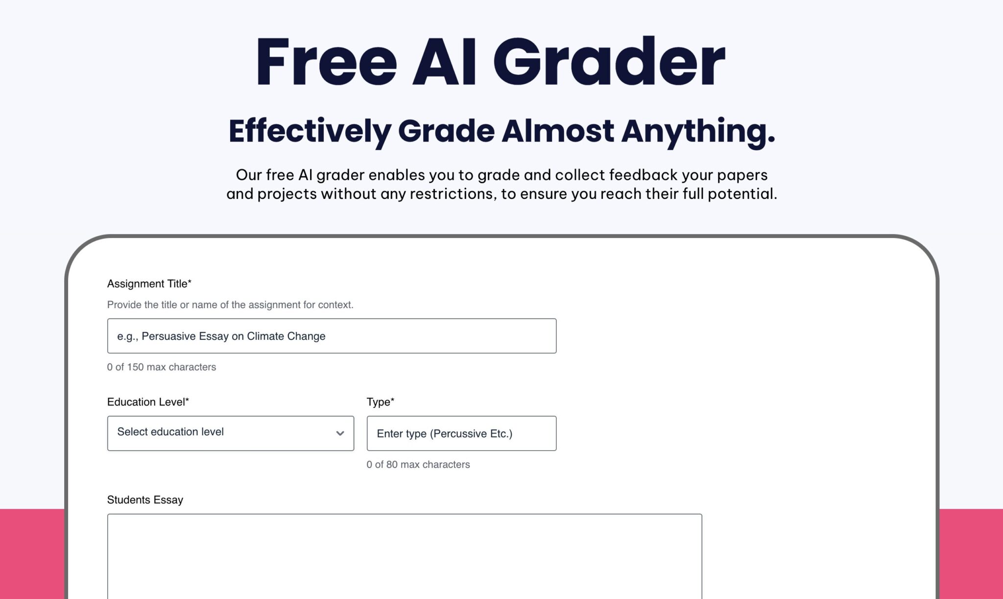 Free AI Grader | Use AI to Grade Papers